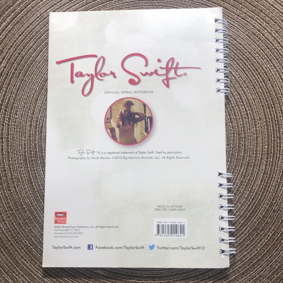 Taylor Swift | Office | Taylor Swift Red Tour Spiral Notebook Small ...
